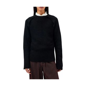 Ann Demeulemeester Herren, Strickwaren, Schwarzk, LGr&ouml;&szlig;e