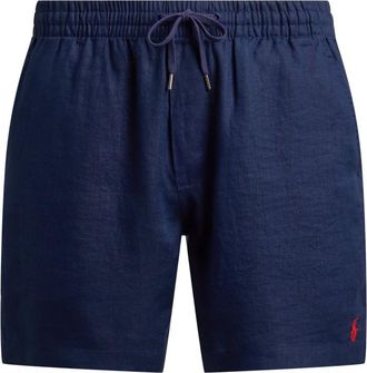 Ralph Lauren Softe Leinenbermudas mit kleiner Pony-Stickerei, Classic Fit in