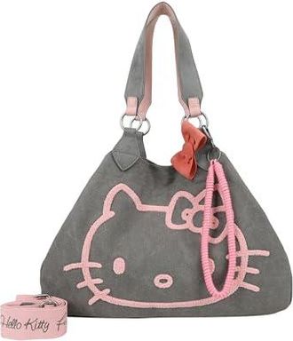 Fritzi Aus Preu&szlig;en Fritzi aus Preu&szlig;en Izzy Hello Kitty Head Flocked Canvas M Plumy Cat