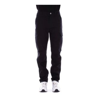 Dickies Homme, Pantalons, Noir, Taille: W34 Pantalon Noir avec Logo Lat&eacute;ral