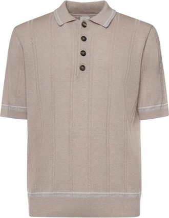 Eleventy Homme, Tops, Brun, Taille: 4XL Polo