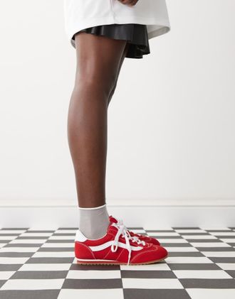 Vans Super Lowpro - Baskets - Rouge et blanc