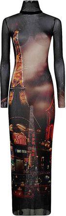 Jean Paul Gaultier Maxikleid - Schwarz