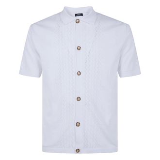 Barba Homme, Chemises, Blanc, Taille: M Cotton Drawn Shirt