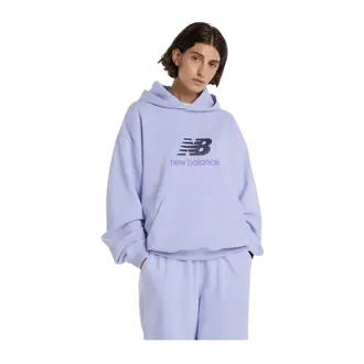 New Balance Femme, Sport, Bleu, Taille: 36 FR Athletics French Terry Logo Sweat &agrave; capuche