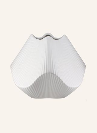 Gilde Vase Lamellen weiss