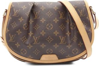 Louis Vuitton sac porté épaule Menilmontant PM (2011) - Marron