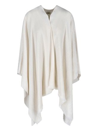 Fendi Virgin Wool And Silk Poncho