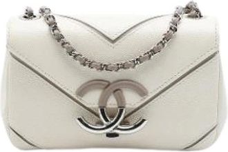 Chanel Sac bandouli&egrave;re Pre-owned - Femme - Pre-owned - Blanc - Taille: ONE Size