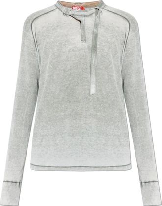 Diesel Homme, Tops, Gris, Taille: S T-shirt &agrave; manches longues T-Gohan