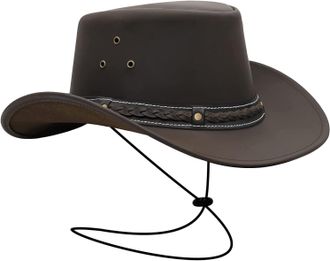 Brandslock Cowboy Hat for Men Women Lightweight Handcrafted Western Shapeable Wide Brim Durable Hat