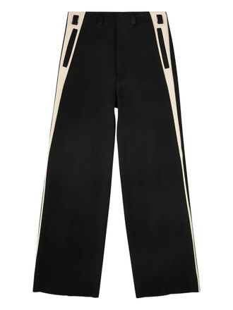 Amiri pantalon &agrave; empi&egrave;cements boutonn&eacute;s - Noir