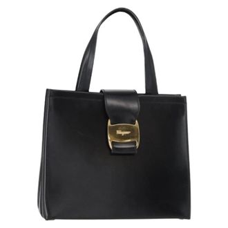 Ferragamo Pre-owned Lederhandtasche - - Pre-owned - Damen - Schwarzk - ONE SIZE