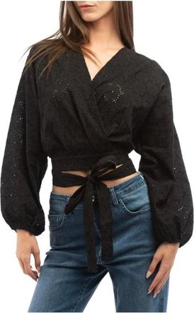 Patrizia Pepe Femme, Blouses et Chemises, Noir, Taille: 38 FR Blouse