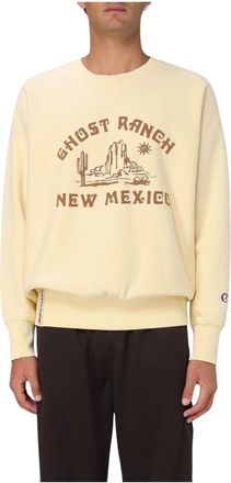 Champion Homme, Sweatshirts et sweats à capuche, Beige, Taille: M Ghost Ranch Crewneck SweaT-shirt