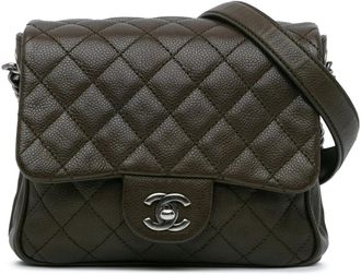 Chanel Hobo Bags - CC Quilted Caviar Crossbody - Gr. unisize - in Braun - f&uuml;r Damen