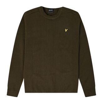 Lyle & Scott Herren Oliv Gestrickt - - Knitwear - Herren - Gr&uuml;n - XL