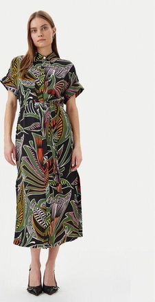 Lola Casademunt Hemdkleid LS2516059 Grün Relaxed Fit