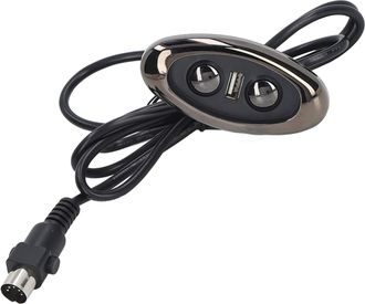 CHICIRIS Recliner Handsteuerung, 2-Tasten-5-poliger Elektrischer Sofa-Steuerschalter-Ersatz mit USB-Anschluss und LED-Hintergrundbeleuchtung f&uuml;r Power Recliner