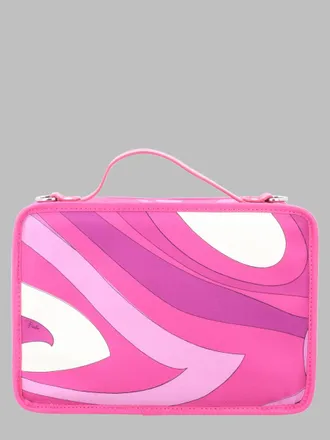 Emilio Pucci Girls Handbag With All-Over Graphic Print Pink Cotton Handbags Hand Bags