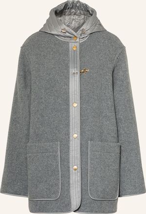Fay Jacke Im Materialmix grau