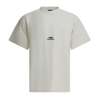Balenciaga 3B Sports Icon Rundhals-T-Shirt - - Tops - Herren - Wei&szlig; - S