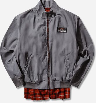 Prototypes Waxed Harrington Jacket Grey