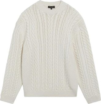 Loro Piana Homme, Pulls, Beige, Taille: L Pull ras du cou Schooner