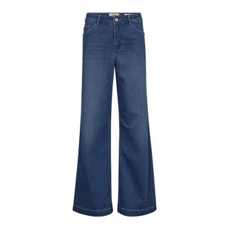 Mos Mosh MOS Mosh, Femme, Jeans, Bleu, Taille: W33 Jean Deluxe &agrave; taille haute et coupe d&eacute;contract&eacute;e