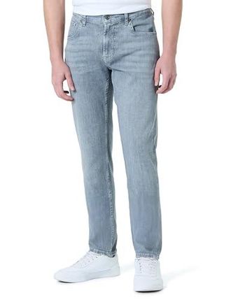 7 For All Mankind Slimmy Tapered Bauhaus Jeans, Gris, 31W Hommes