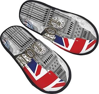 Generic Chaussons Femme Homme Londres Chaud Chaussons Confortable Chaussures DInt&eacute;rieur Antid&eacute;rapant Chausson DHiver Pour Voyager Ext&eacute;rieur H&ocirc;tel M