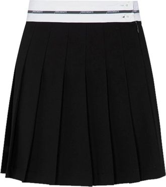 Hinnominate Hinnominate, Femme, Jupes, Noir, Taille: 38 FR Mini-jupe pliss&eacute;e courte