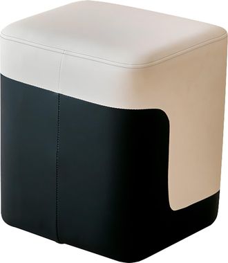 Generic Schminkstuhl, quadratischer Schminkhocker aus Nappaleder mit Rutschfester Basis, eleganter Schminkstuhl f&uuml;r Schlafzimmer, Wohnzimmer und Eingangsberei