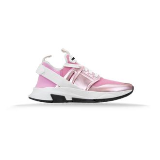 Tom Ford Sneakers mit laminiertem Leder und Stoffobermaterial - - Shoes - Damen - Rosa - 39 1/2 EU