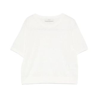 Dunst Gestricktes T-Shirt mit Rundhalsausschnitt - - Tops - Damen - Wei&szlig; - L