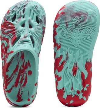 Puma Claquettes de basketball MB.04, Chaussures, Vert, 40.5