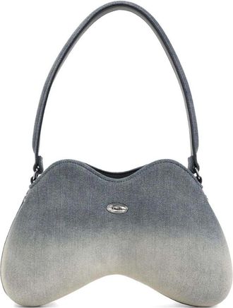 Diesel Hobo Bags - Double D Shoulder Bag - Cotton - Blue - Gr. unisize - in Blau - für Damen