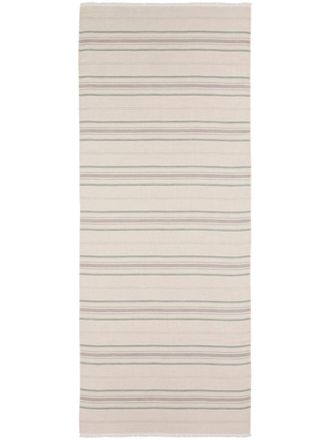 Johnstons of Elgin écharpe rayée en cachemire - Tons neutres