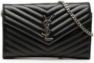 Saint Laurent Pre-owned Sac bandouli&egrave;re matelass&eacute; - Femme - Pre-owned - Noir - Taille: ONE Size