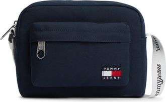 Tommy Jeans Umh&auml;ngetasche TOMMY JEANS TJW ESS DAILY CROSSOVER, Damen, Gr. B/H/T: 21cm x 16cm x 5,5cm, nachtblau, Textil, Taschen Umh&auml;ngetasche, Damen Schultertasc