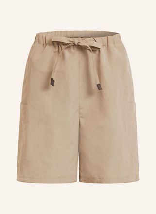 Max Mara Shorts Quebec Mit Leinen Und Seide beige