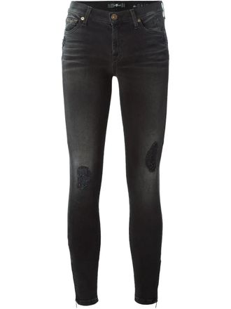 7 For All Mankind jean The Skinny Crop - Noir