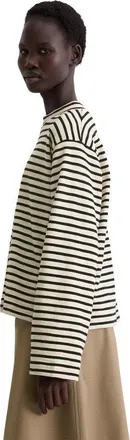 Marc O'Polo Langarmshirt aus garngef&auml;rbtem Heavy-Slub-Jersey