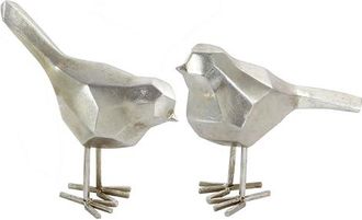 Deco 79 Bauernhaus Polystone Skulptur, Kunststein, grau, 2 Pieces SMALL Size