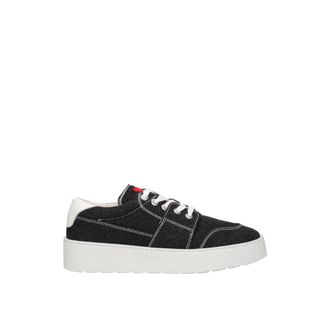 Ami Homme, Chaussures, Noir, Taille: 42 EU Baskets Noires avec Logo Fabriquées au Portugal