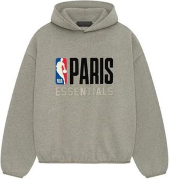 Fear of God Femme, Sweatshirts et sweats &agrave; capuche, Gris, Taille: 42 FR Essentials NBA Sweat &agrave; capuche