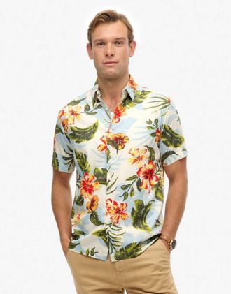 Superdry Hawaiihemd in Aloha Shadow-Mehrfarbig