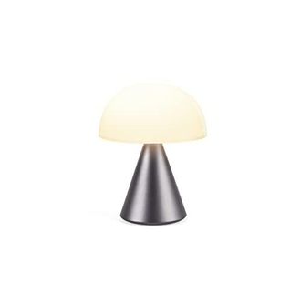 Lexon MINA L Lampe Champignon LED sans fil rechargeable, lampe à poser avec 9 couleurs de lumière avec variateur dintensité, tactile et rechargeable, jusquà