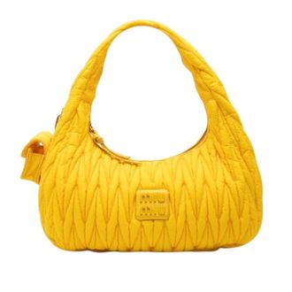 Miu Miu Pre-owned Sac Hobo Wander - Femme - Pre-owned - Jaune - Taille: ONE Size