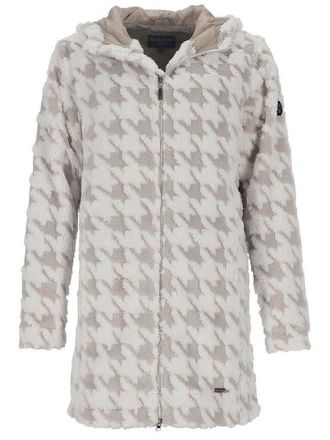 River Creek Fleecejacke 50943 Damen Jacke gef&uuml;ttert mit Hahnentritt-Muster - Jacke Fleece mit Kapuze